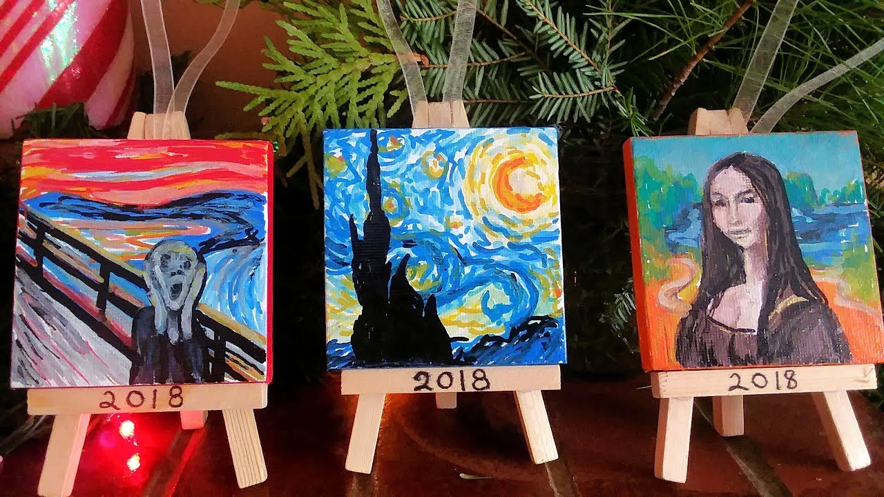 Mini Masterpieces You Can Make {Ornaments) - YouTube