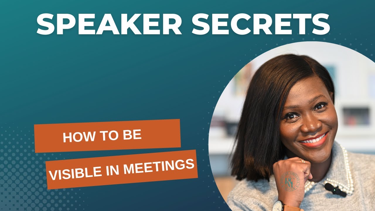 Public Speaking Tips for Meetings - Speaker Secrets with Patience - YouTube