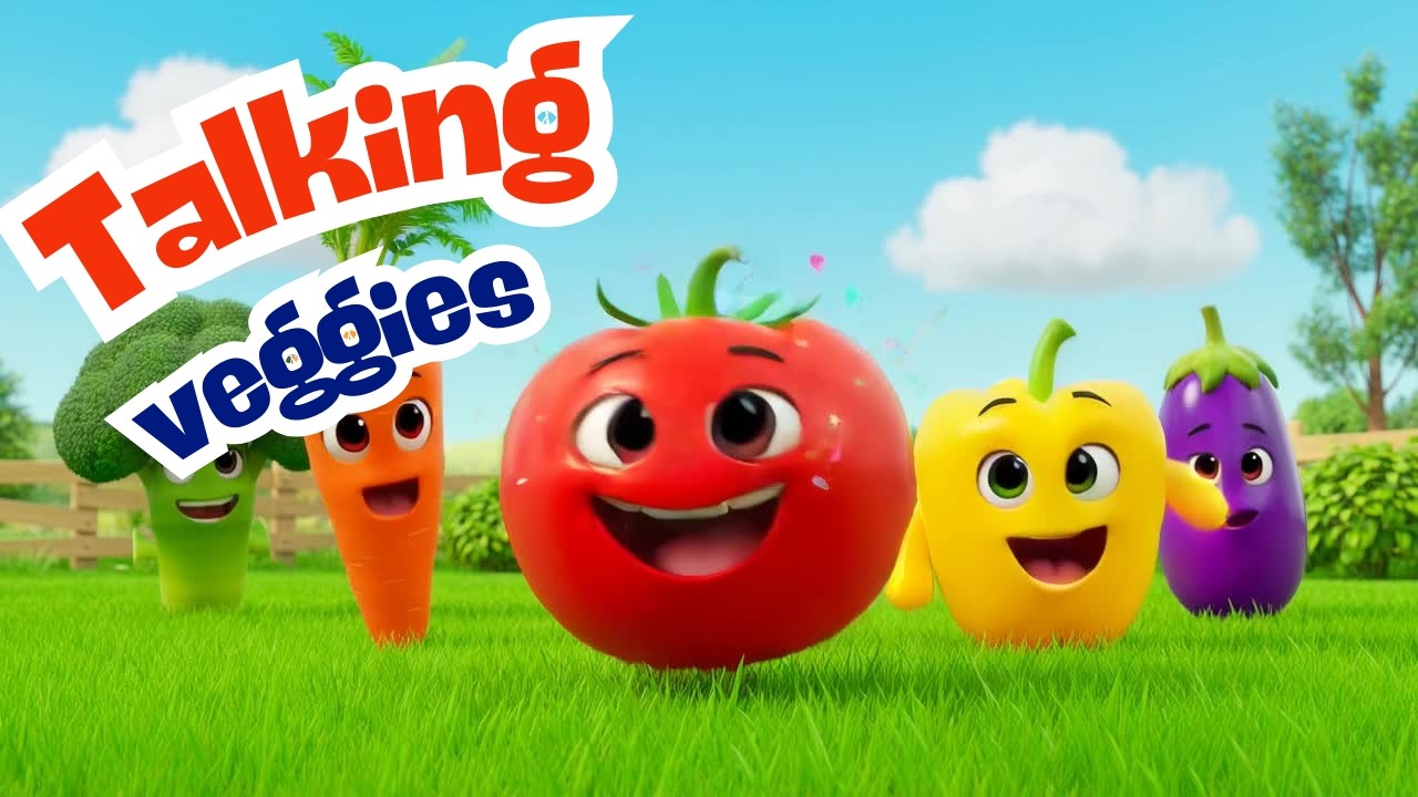 Talking Vegetables Teach Kids 👶🥕 | Fun Learning Cartoon - YouTube