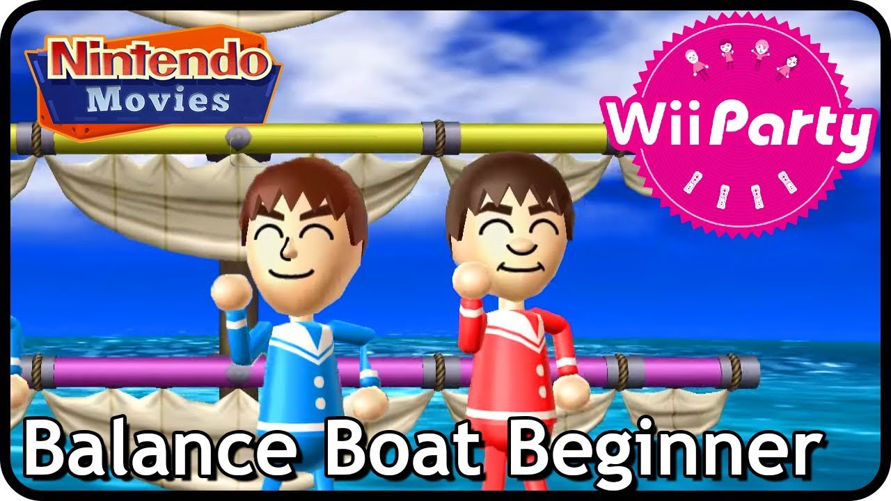 Wii Party - Balance Boat Beginner (2 Players) - YouTube