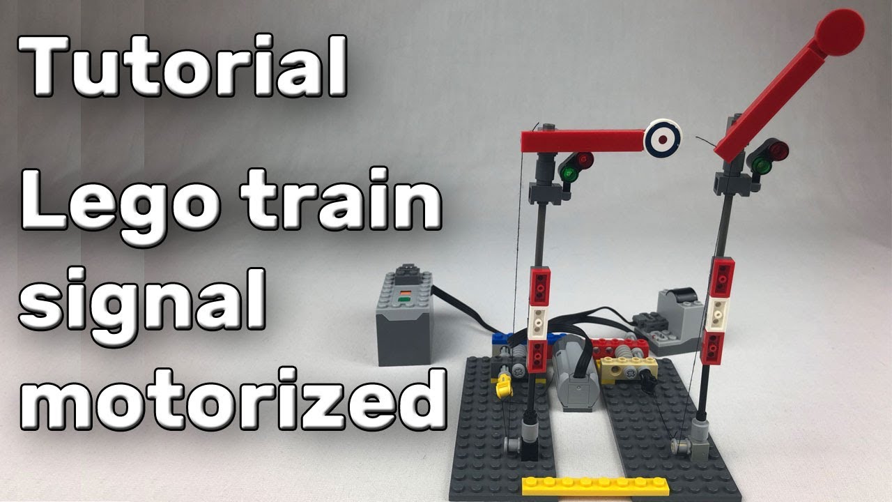 lego train signal moc - YouTube