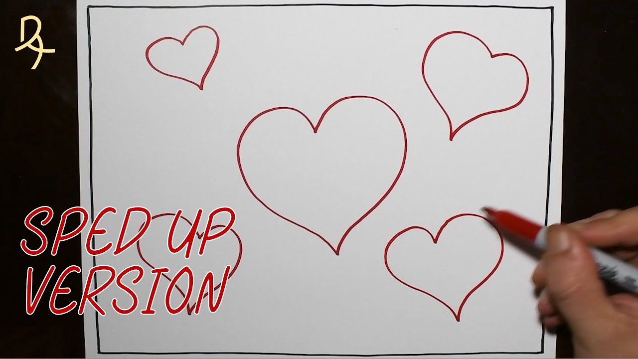 Spiral Drawing | Hearts Amore 3D Abstract Pattern / Satisfying and ...