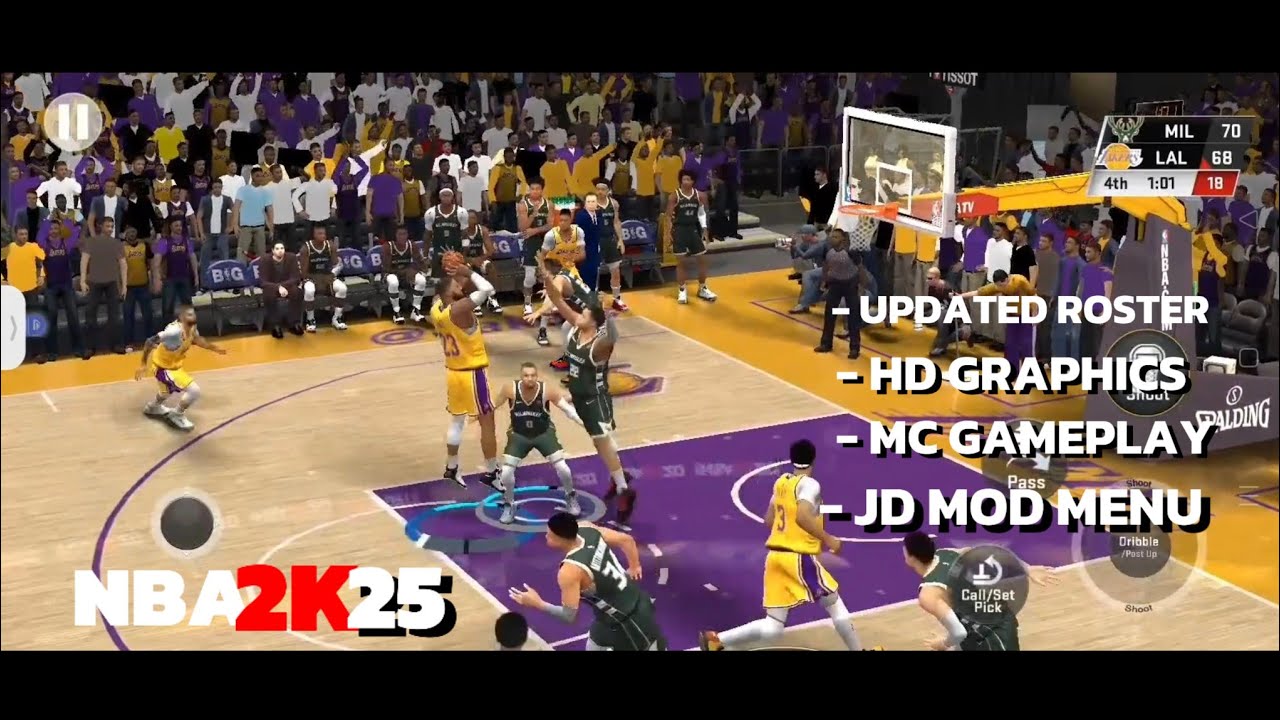 NEW UPDATE NBA 2K20-2K25 FREE APK ANDROID GAMEPLAY | LAKERS GAMEPLAY ...