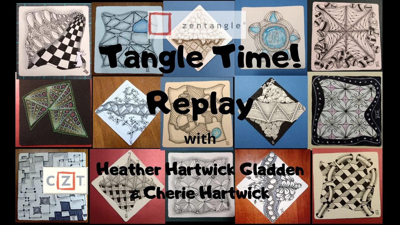 DotzStar & Solfluer | Replay of Tangle Time AM Session | Zentangle® - YouTube