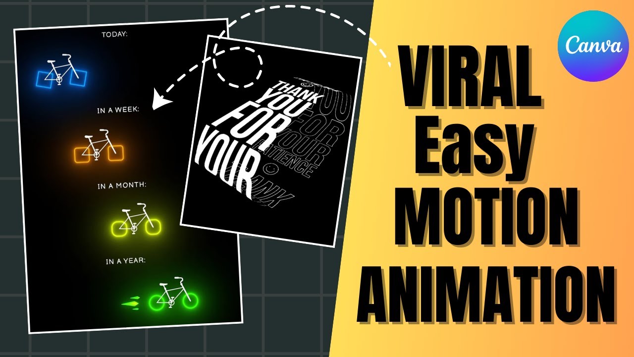 CREATE VIRAL Motion Graphics In Canva Without ANY Animation Skills ...