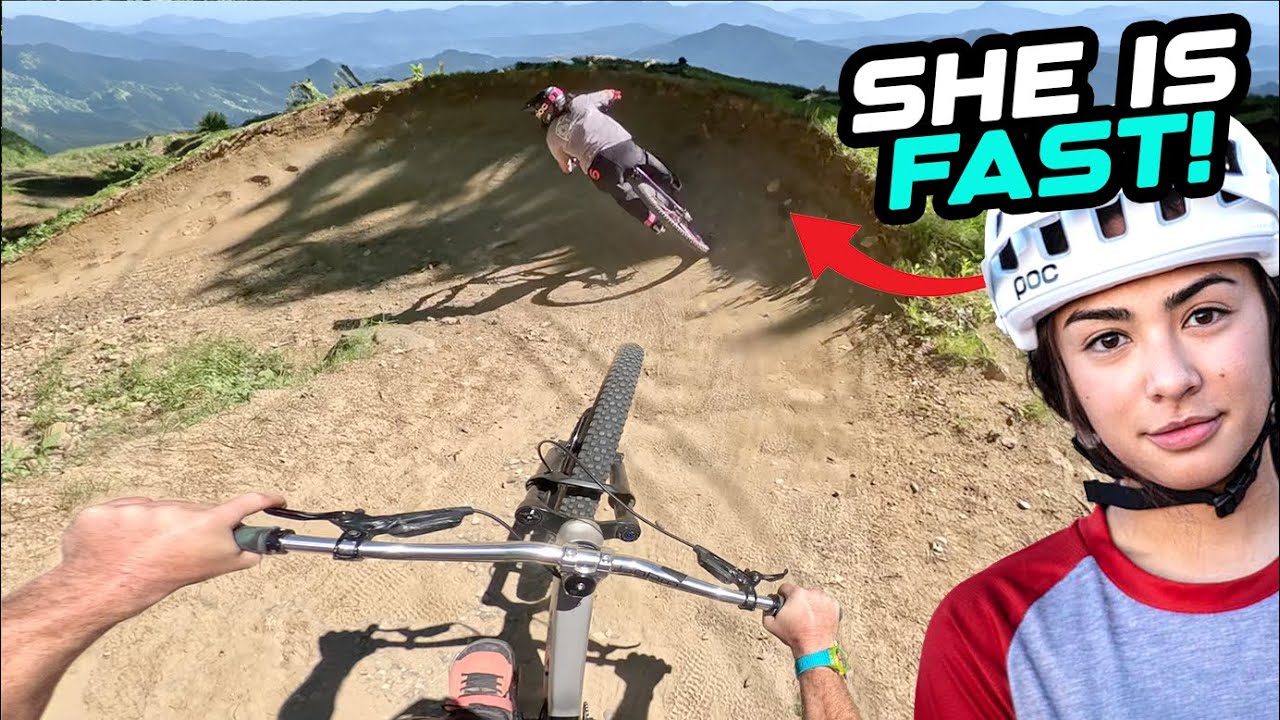CHASING HER DOWN THE MOST FUN MTB TRAILS ON EARTH! - YouTube