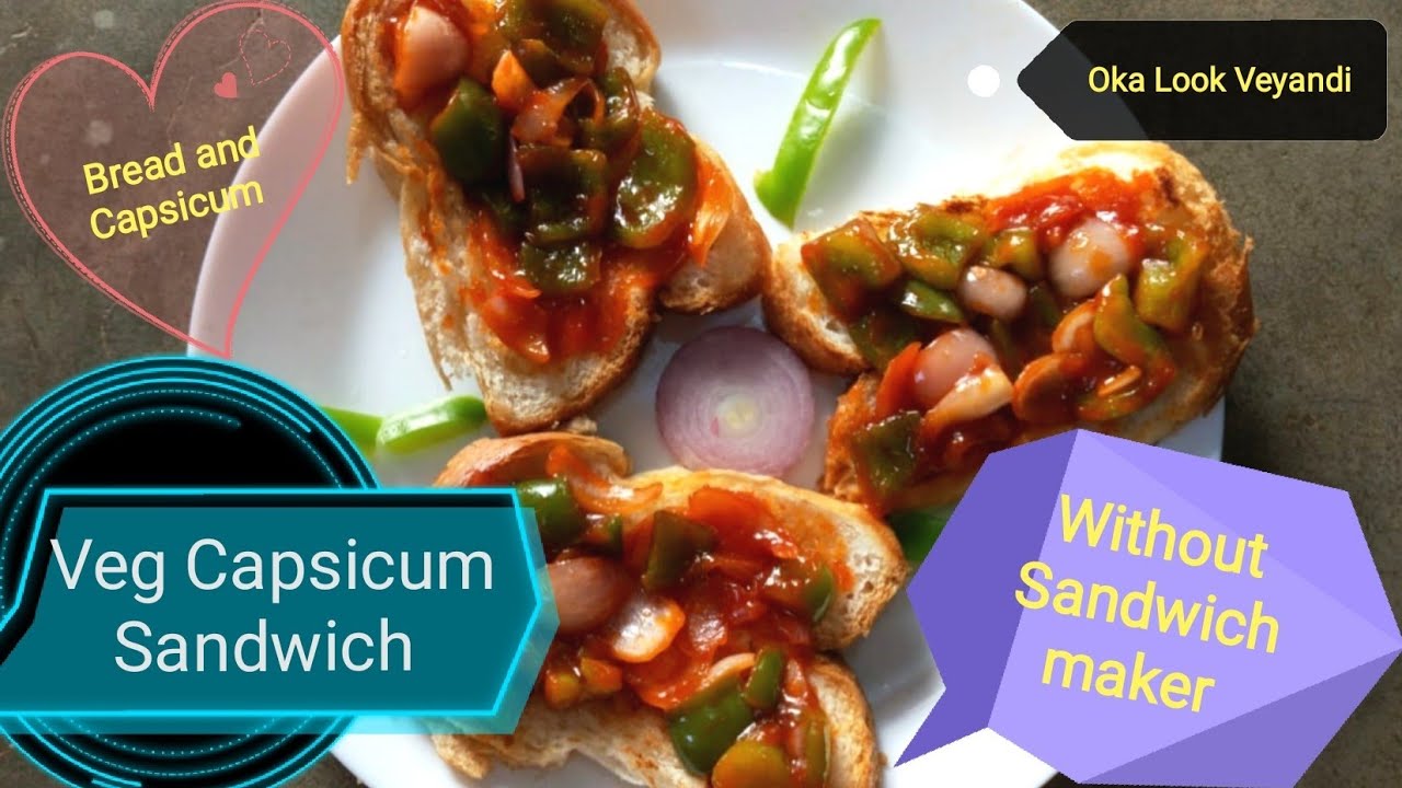 Snack recipes | Simple Snack recipe with bread and Capsicum - YouTube
