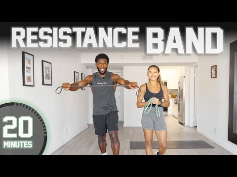 20 Minute FULL BODY Resistance Band Workout [Strength Training]