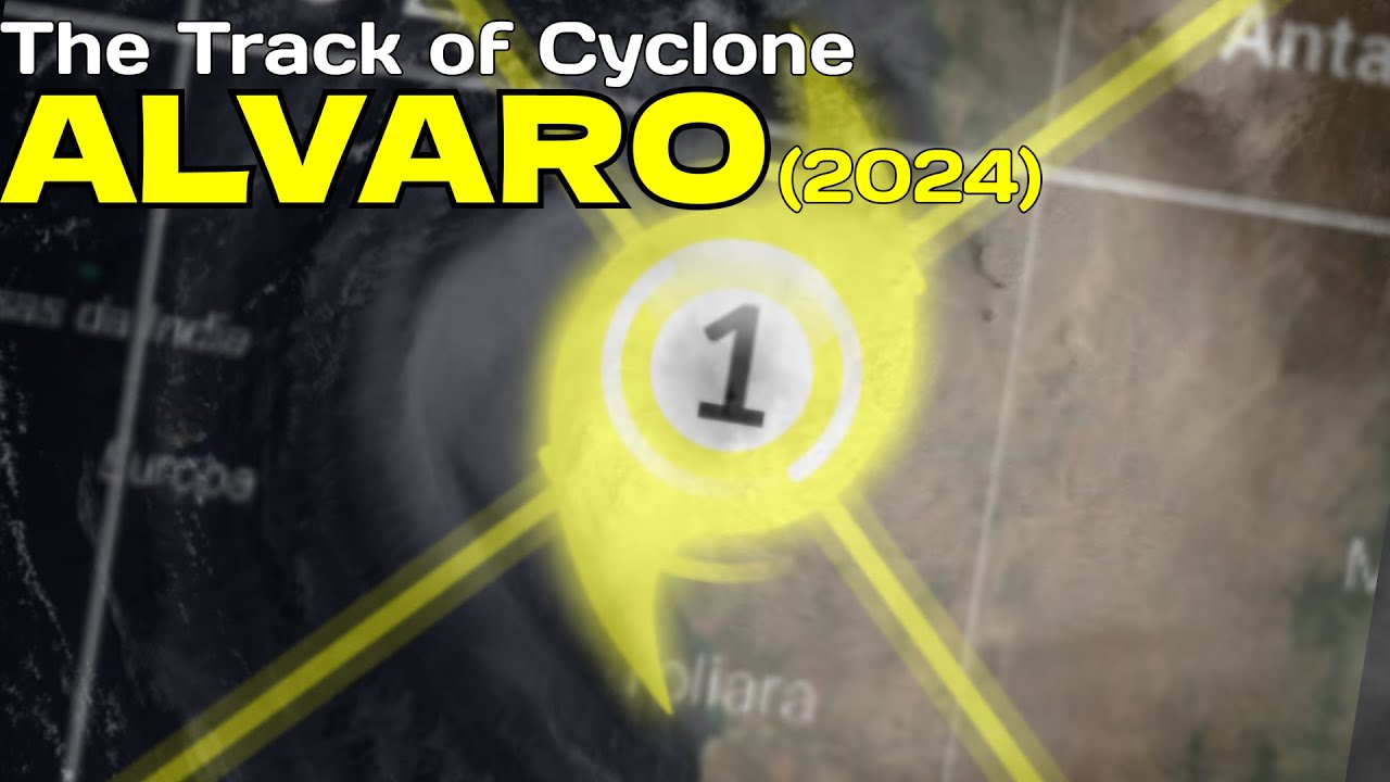 The Track of Cyclone Alvaro (2024) - YouTube