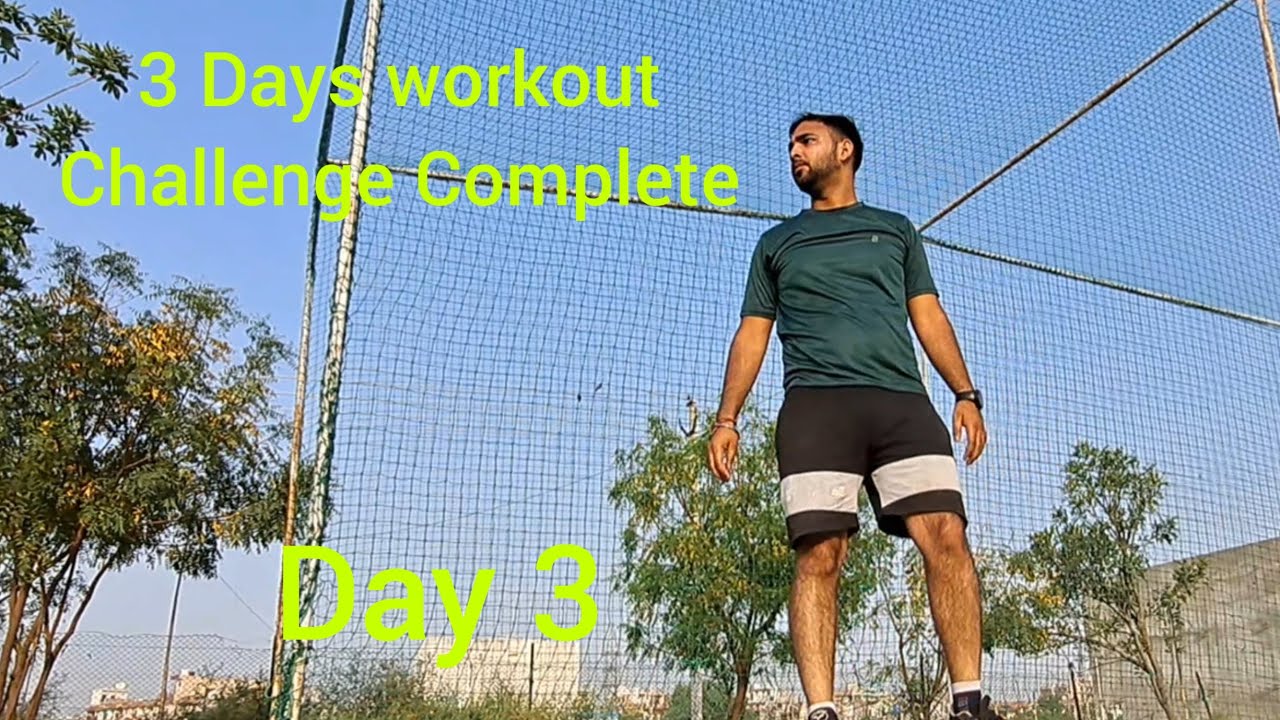 Morning Workout Day-3 Challenge Complete Full #Vlog - YouTube