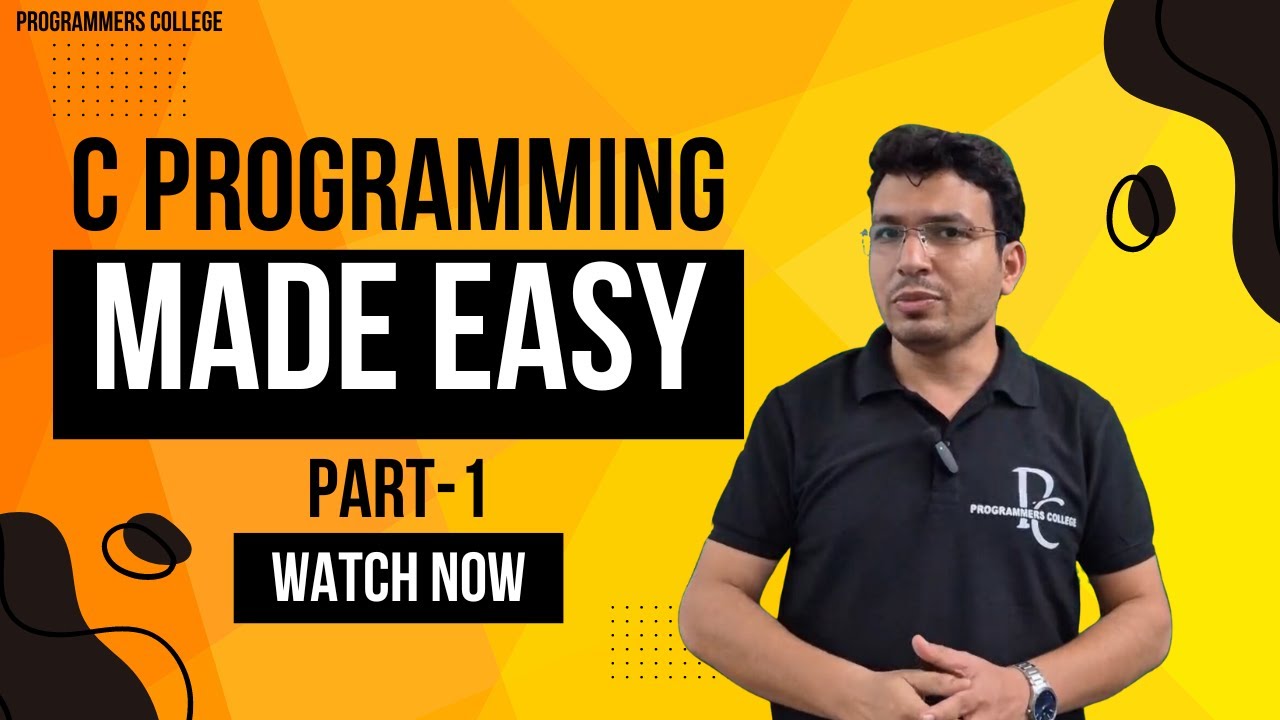 C Programming Tutorial Part 1 Introduction To C Programming Youtube 3170