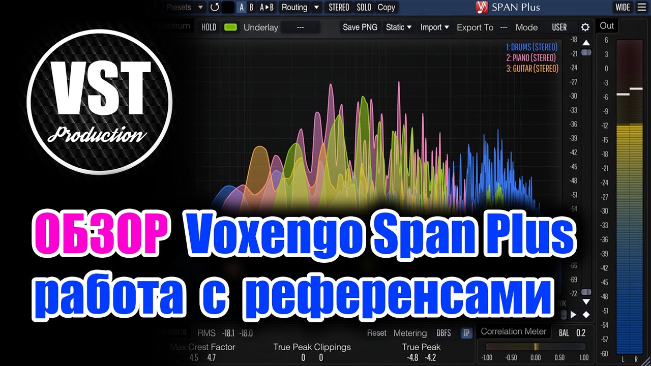 Обзор Voxengo Span Plus. Работа с референсами - YouTube