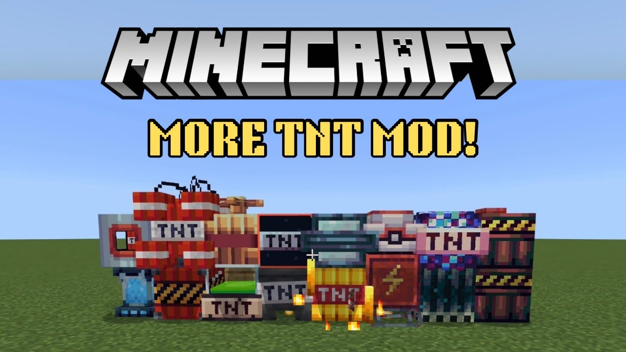 Showcasing every TNT in the more TNT mod! (Minecraft) - YouTube