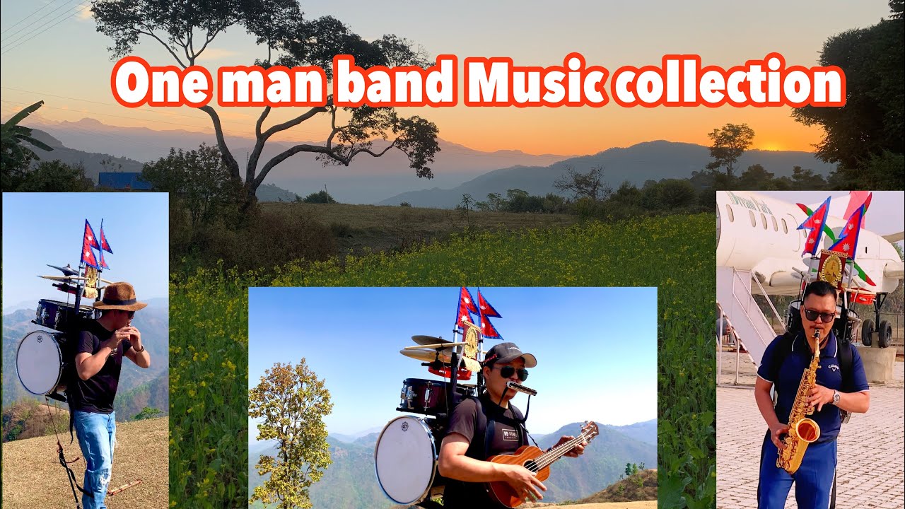 Amazing 😱One man band Nepal Music collections ️Nepali songs फरक ठाउ फरक ...