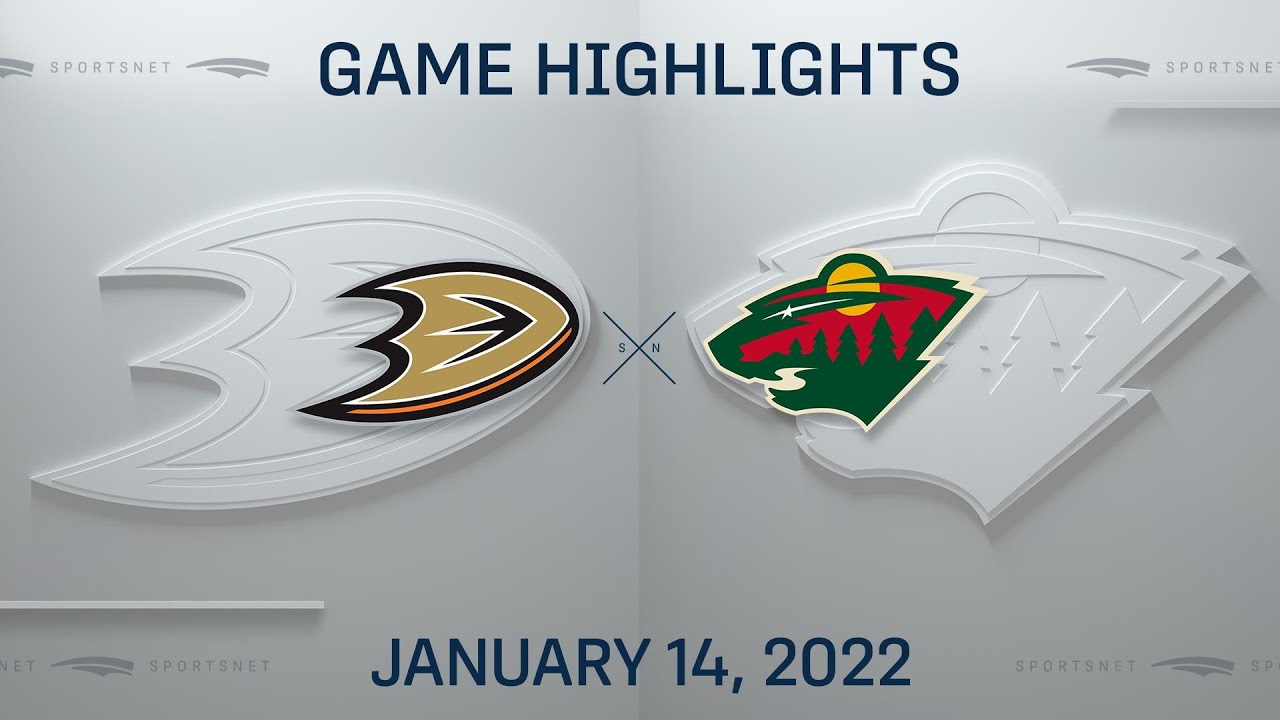 NHL Highlights | Ducks vs. Wild - Jan. 14, 2022 - YouTube
