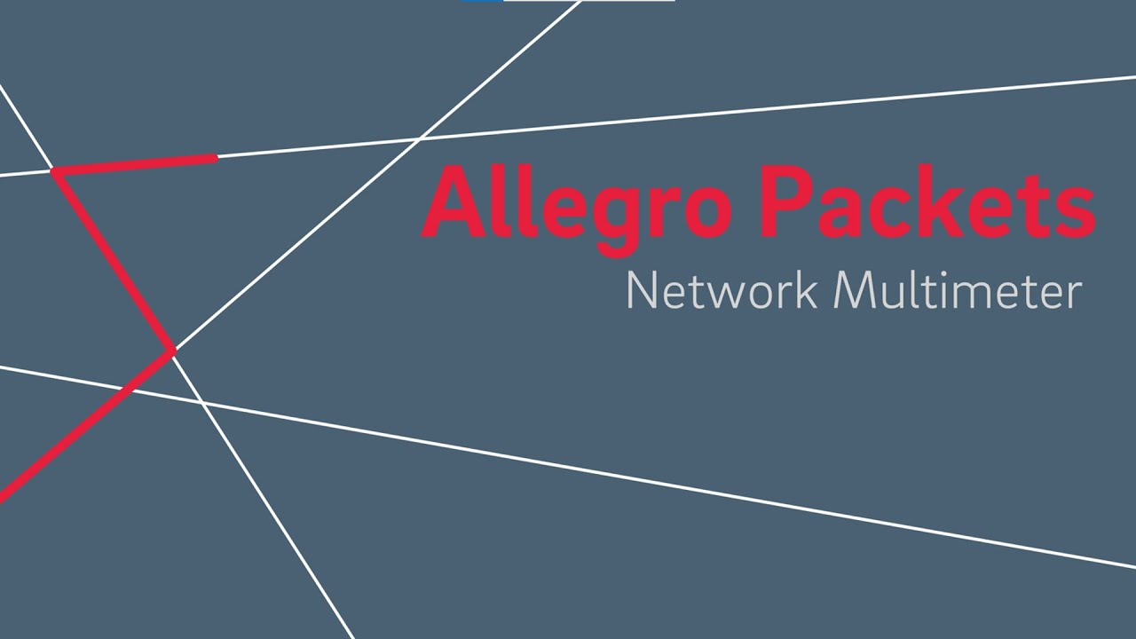 Allegro Packets Network Multimeter 소개 - YouTube