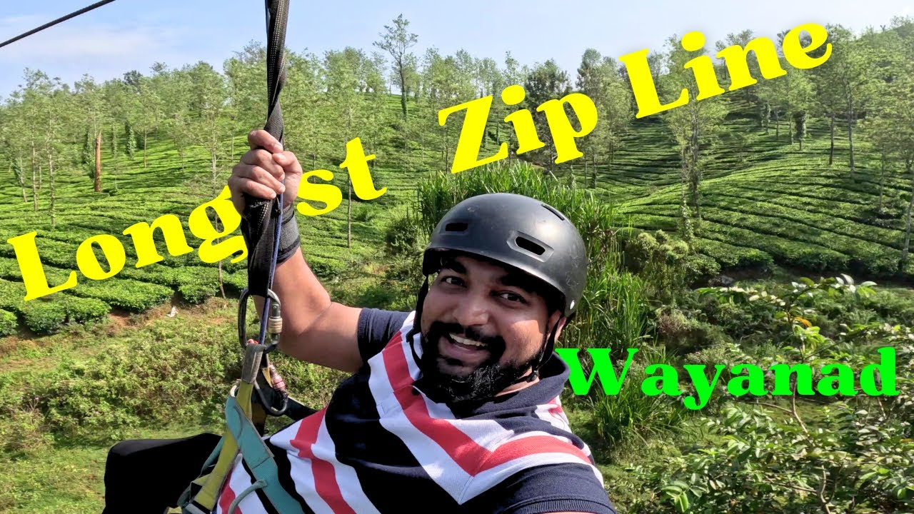 Longest Zip Line Wayanad, Kerala 🔥🔥 Thrilling Experience⚡|| Tea ...