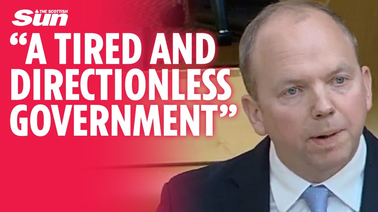 Tory MSP trashes SNP grievances with uk government on devolution - YouTube