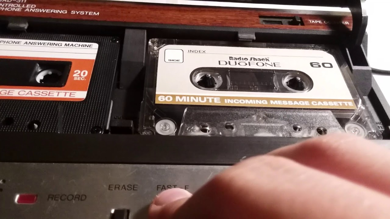 1988 Radio Shack Answering Machine - YouTube