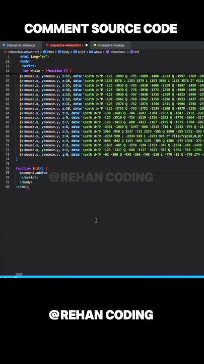 How To Create fish in JavaScript ☠️in coding #vscode #codingjob # ...