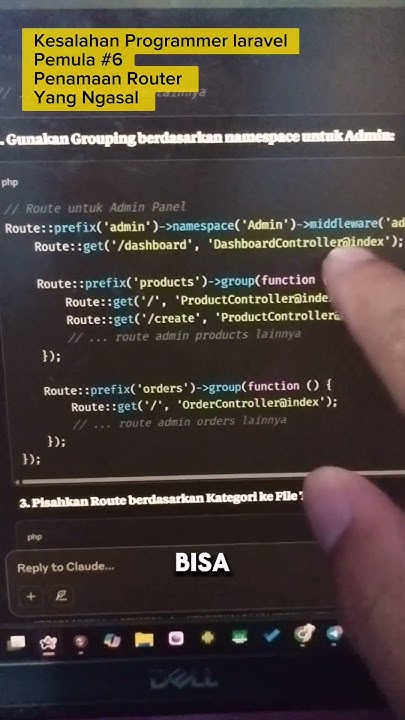 Kesalahan Programmer Laravel #5 Penamaan dan Grouping Router yang Ngasal #laravel - YouTube