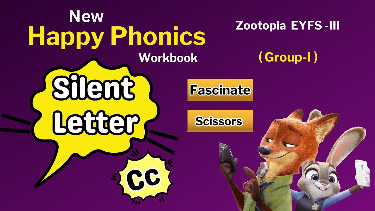HAPPY PHONICS: Learning Videos for 5 years old | Silent Letter 'C' Rule ...
