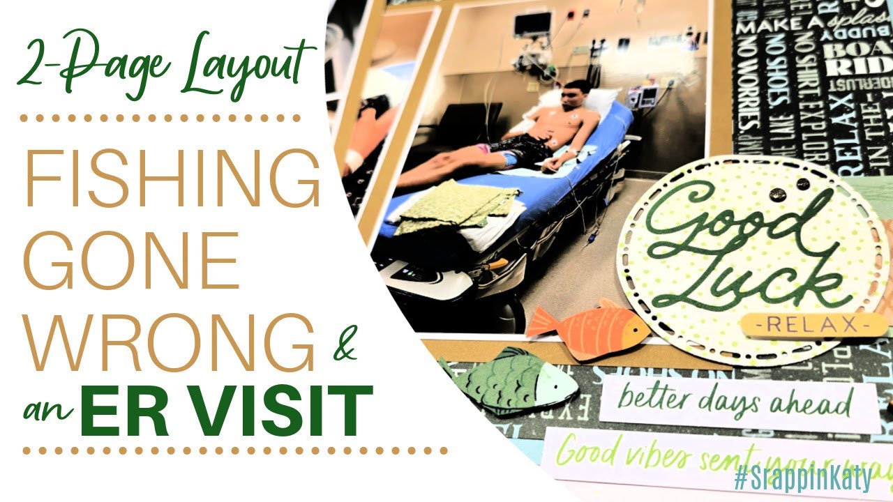 Fishing Layout | Stampin' Up! Double-Page Layout | Process Video - YouTube