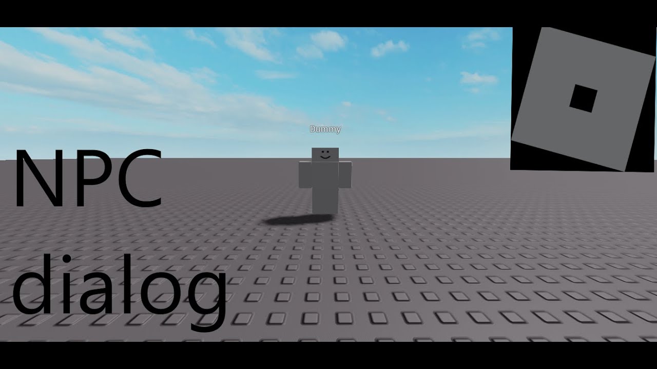 ROBLOX studio NPC dialog - YouTube