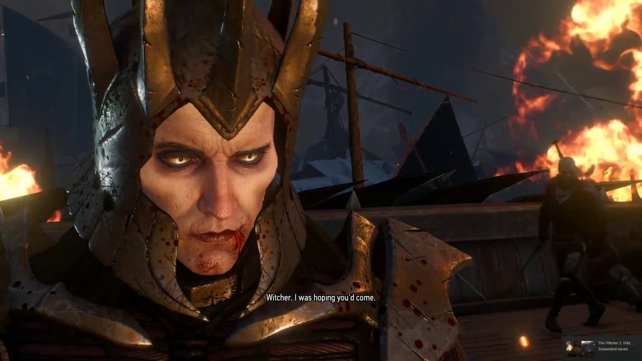 The Witcher 3 - Eredin Kills Skellige King - YouTube