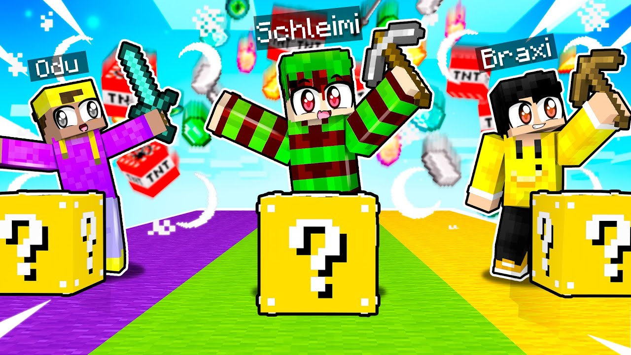 Minecraft LUCKY BLOCK RACE - YouTube