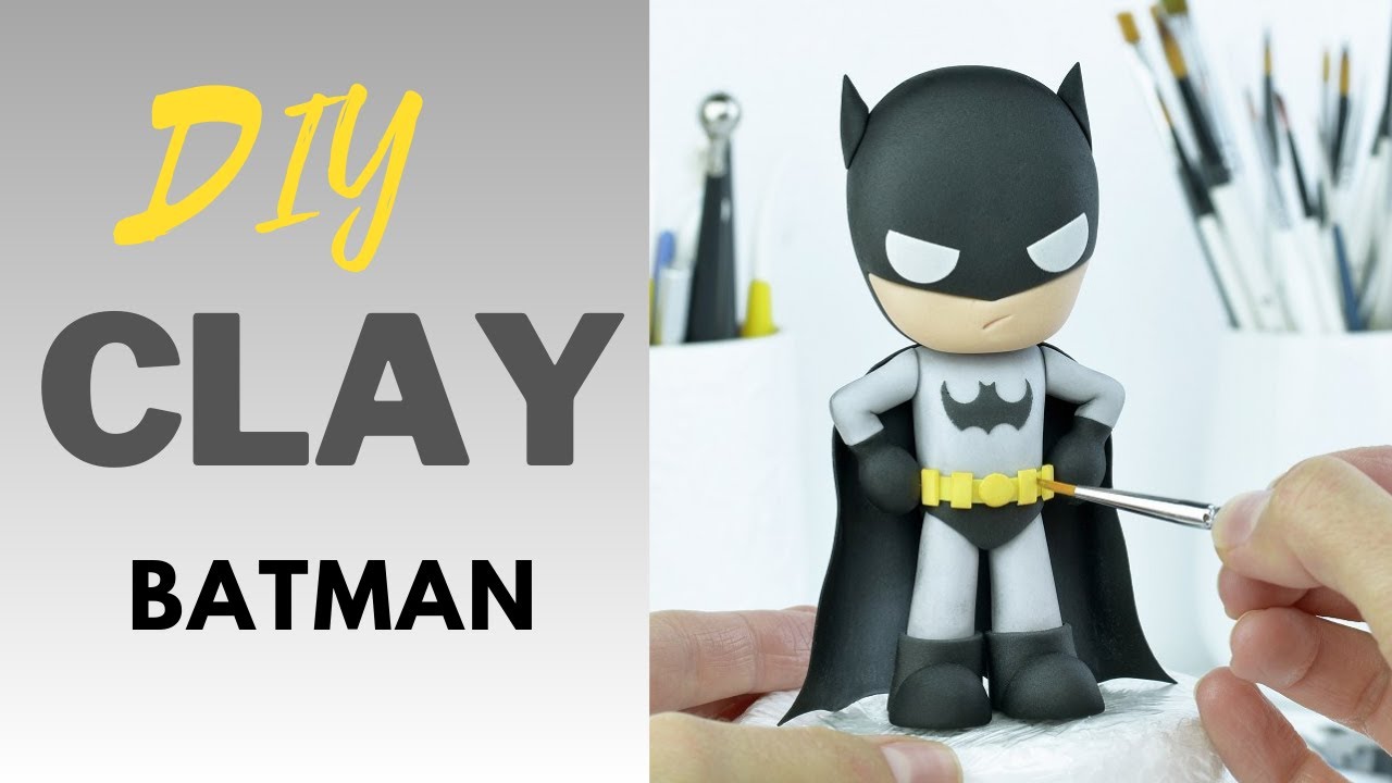 Handmade Clay Batman | DIY Simple and Easy |Clay Batman - YouTube