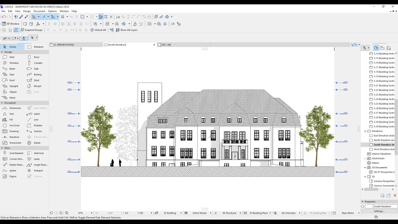 Archicad tutorial : Elevation setting - YouTube
