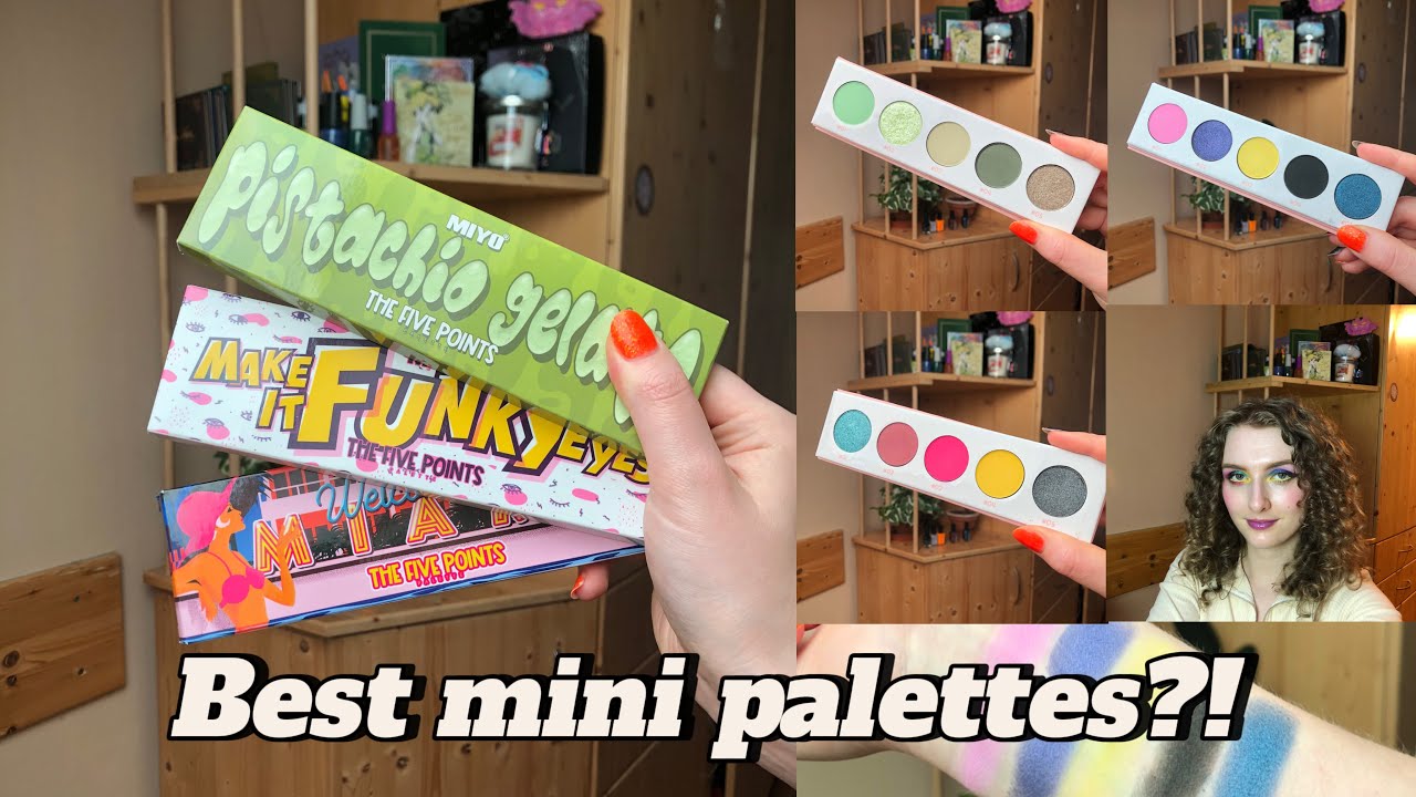 Testing out Miyo Makeup the Five points palettes - YouTube