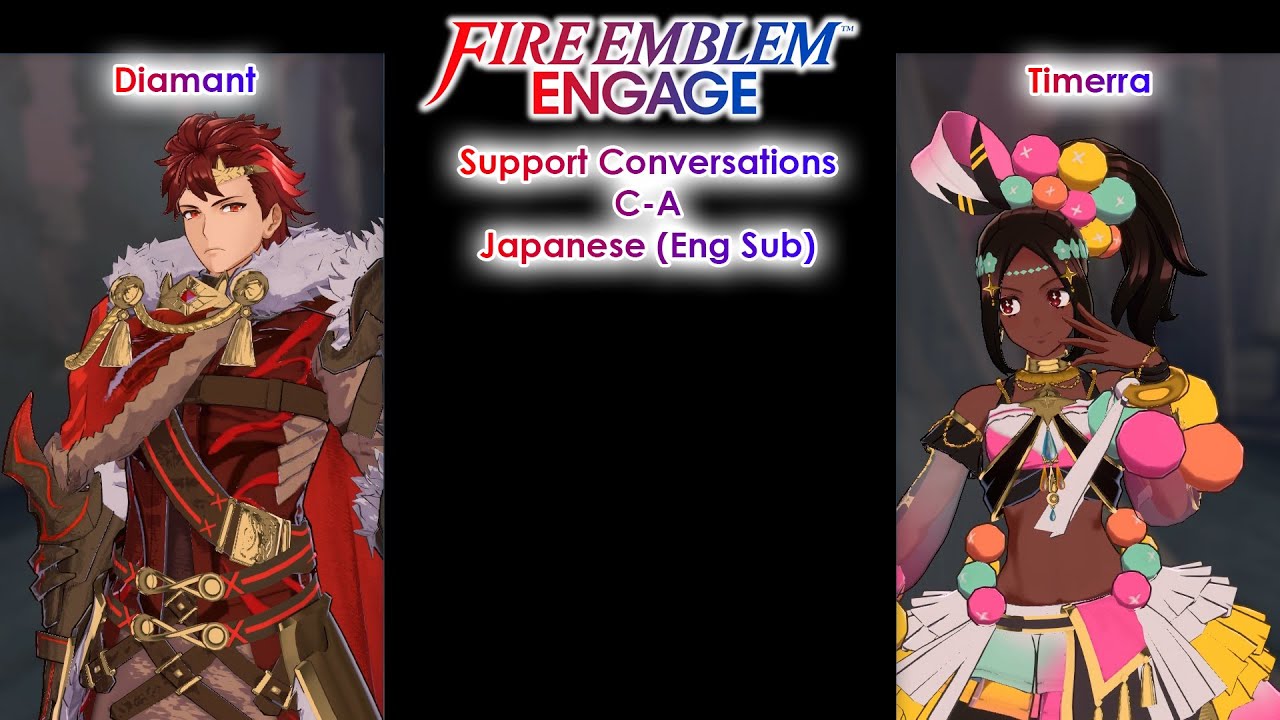 Fire Emblem Engage- Diamant & Timerra Support Conversations Japanese ...