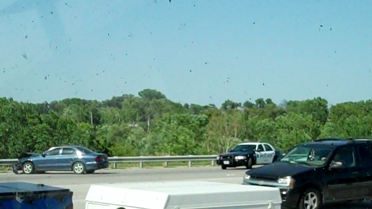 Car VS Guardrail - YouTube