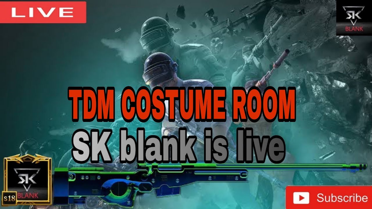 || BGMI LIVE TDM COSTUME|| PUBG MOBILE Live steaming Costume Room SK ...