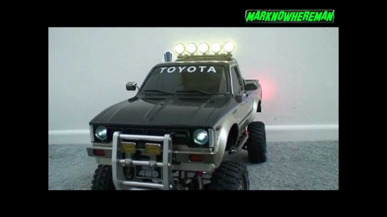 Toyota 4x4 Trucks: TAMIYA RC High Lift HILUX (LED LIGHTS show) - YouTube