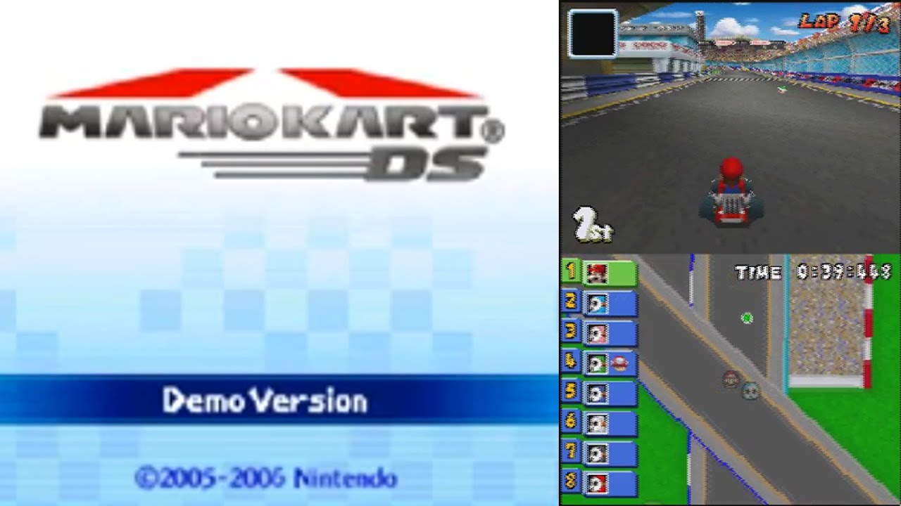 Mario Kart DS BETA (Demo Version) Early Build 2005 - YouTube