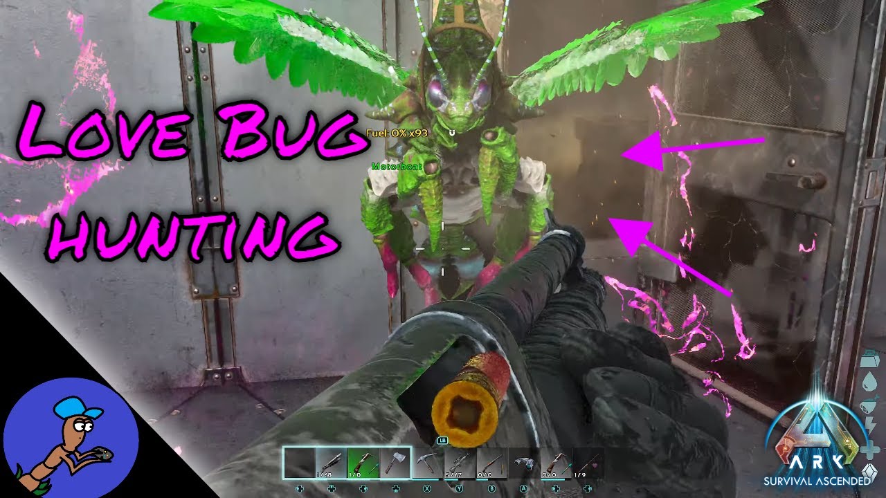 Ark Survival Ascended Love Evolved Event Hunting Love Bugs Youtube