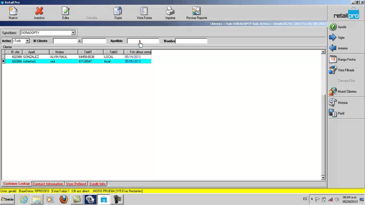3. RETAIL PRO 9 - CREACION DE CLIENTES - YouTube