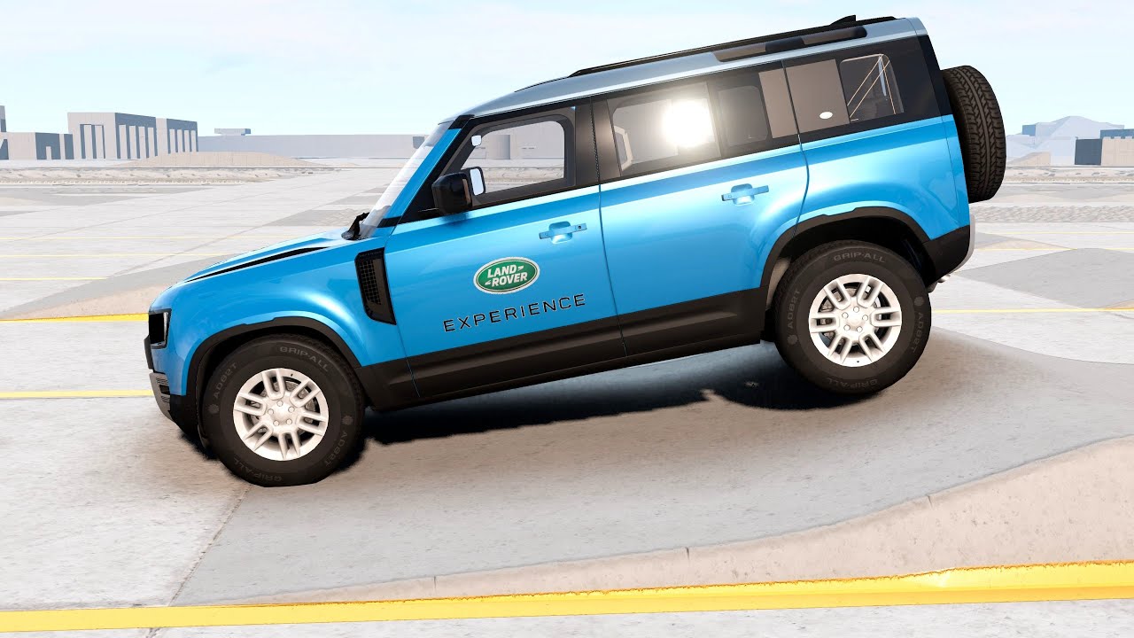 BeamNG Drive - Land Rover Defender Suspension Testing - YouTube