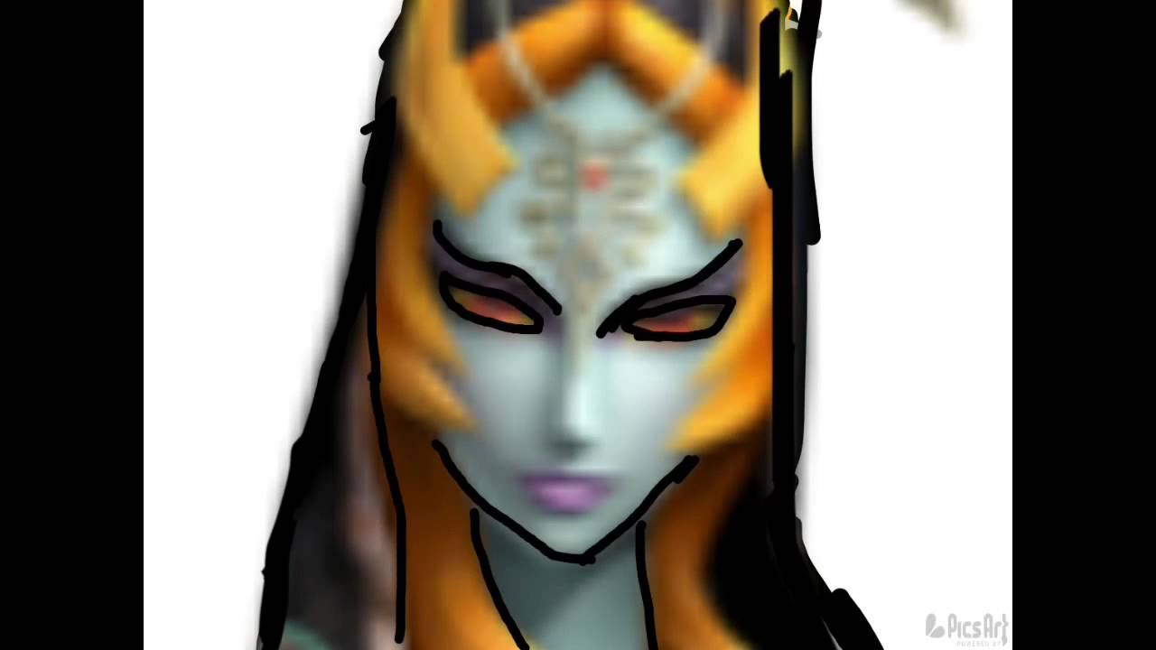 Speed Draw: Midna True Form - YouTube