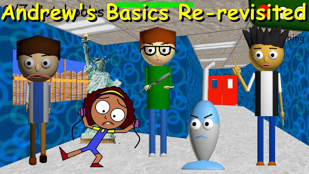 Andrew's Basics Re-revisited v1.4.3 - Baldi's Basics Mod - YouTube