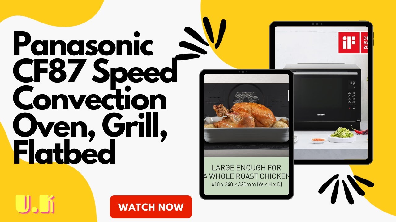 Panasonic CF87 Speed Convection Oven, Grill, Flatbed, 31Litre, Two ...