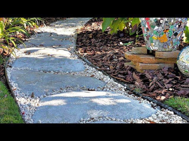 Create Path With Stone And Concrete Beautiful DIY Garden Paths And