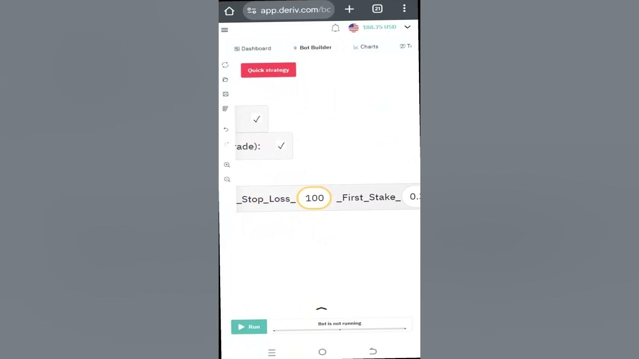 🤖 Deriv No Loss Bot 2024 - Best Binary Bot ChatGPT AI | Deriv Even and Odd #shorts #derivbot ...
