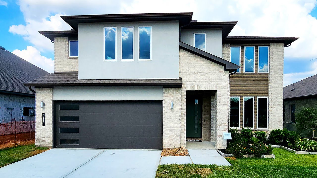 MODERN CONTEMPORARY BRAND NEW HOME NEAR HOUSTON TEXAS - YouTube