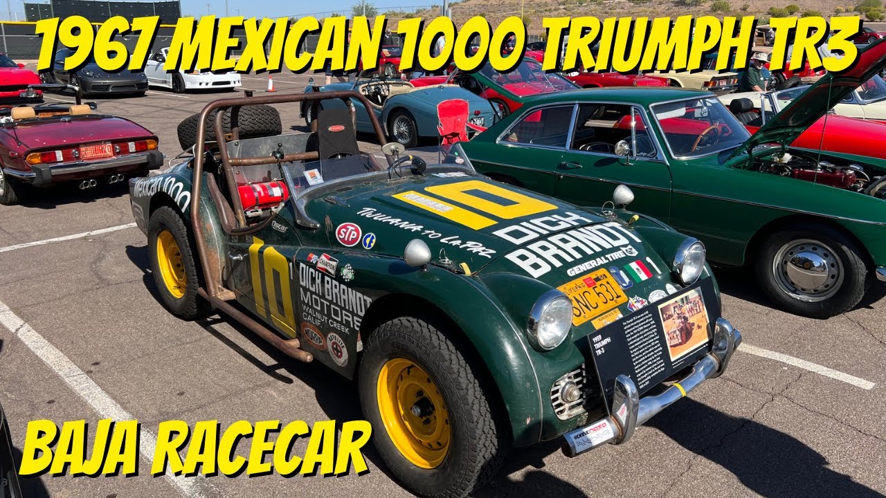 The First Mexican 1000 1959 Triumph TR3 Baja Racecar - YouTube