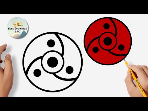 How to draw Fugaku Mangekyou Sharingan | Naruto | Anime drawing - YouTube