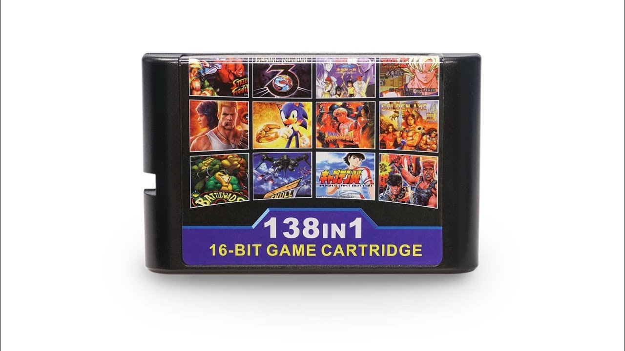Mega Drive / Genesis 138 in 1 Multicart Game List, Mega Drive 2 Clone ...